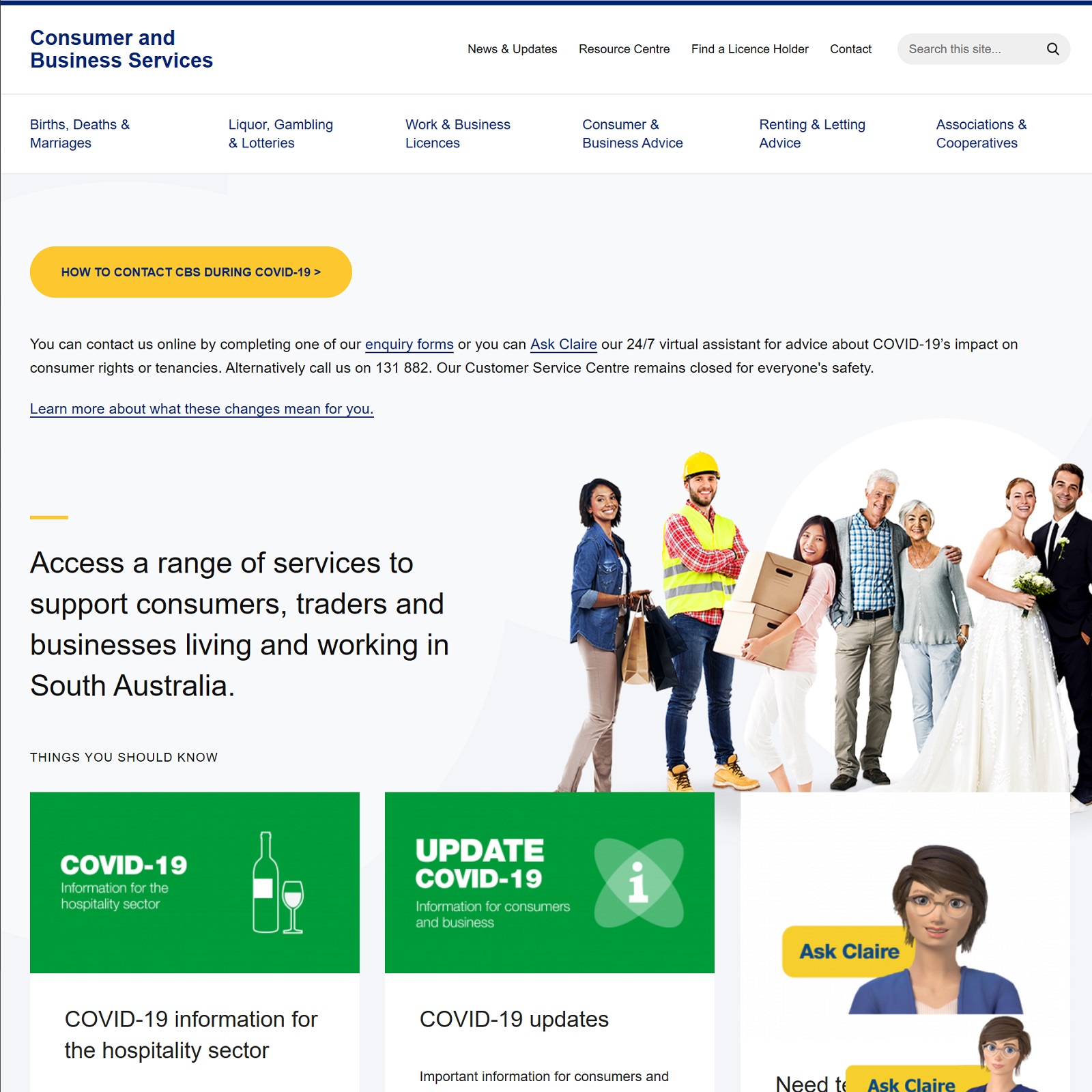 Consumer and Business Services | GovCMS Consumer and Business Services | GovCMS